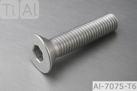 Aluminium Bolts | Plain | M4 | Countersunk | DIN 7991 ISO 10642