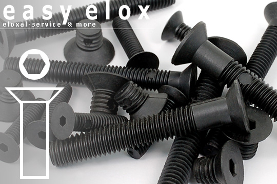 Carbon Fiber Bolts | M6 | Countersunk | DIN 7991 / ISO 10462
